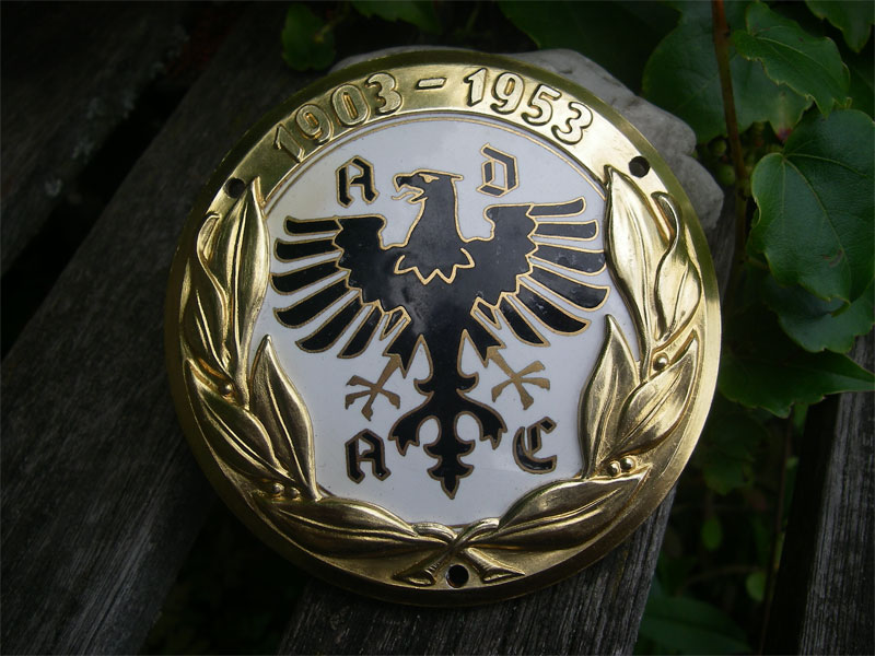 ADAC DEUTSCHLAND - 50 YEARS Jubilee Car Badge 1903 - 1953 - grille ...
