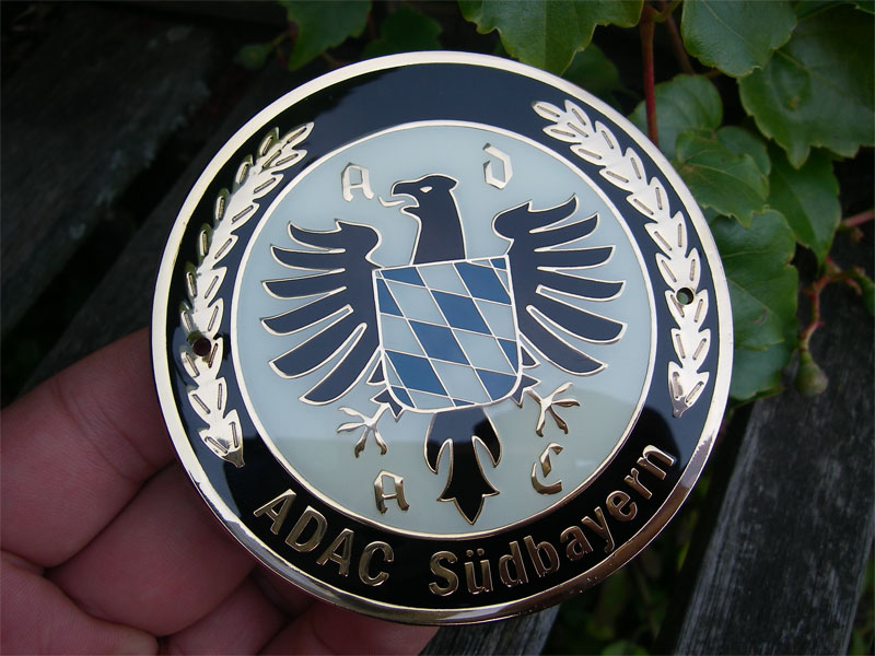 ADAC GERMANY - BAVARIA - AUTOMOBILE CLUB SUEDBAYERN EAGLE Car Badge ...