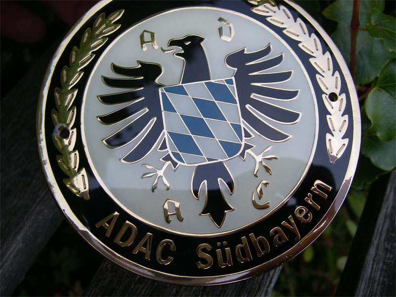ADAC GERMANY - BAVARIA - AUTOMOBILE CLUB SUEDBAYERN EAGLE car grille ...